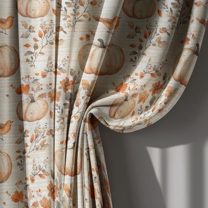 Fall Leaf Blackout Curtains - Etsy