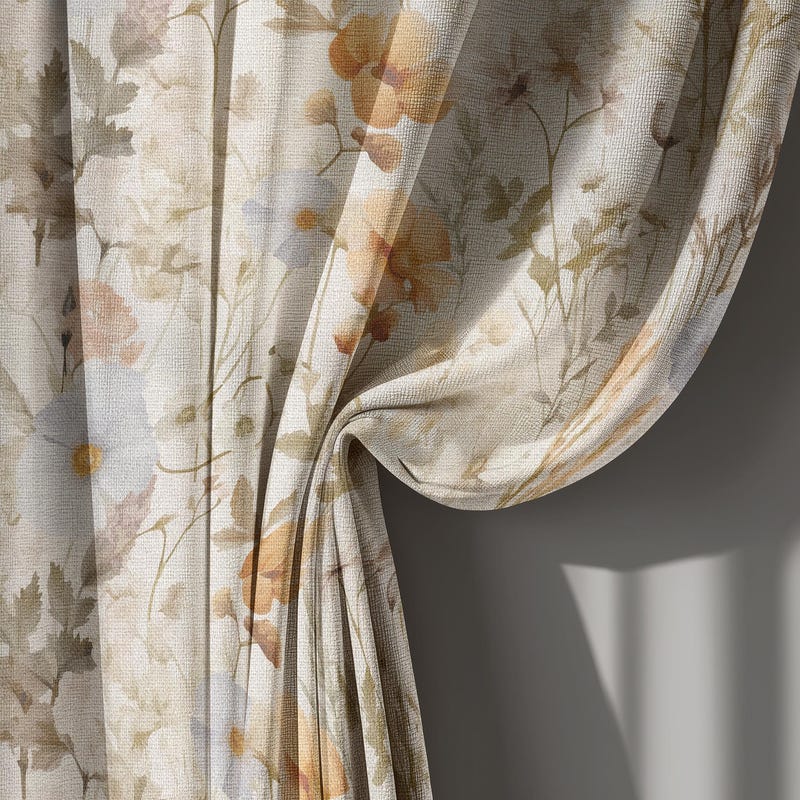 Cottage Fabric Curtains - Etsy