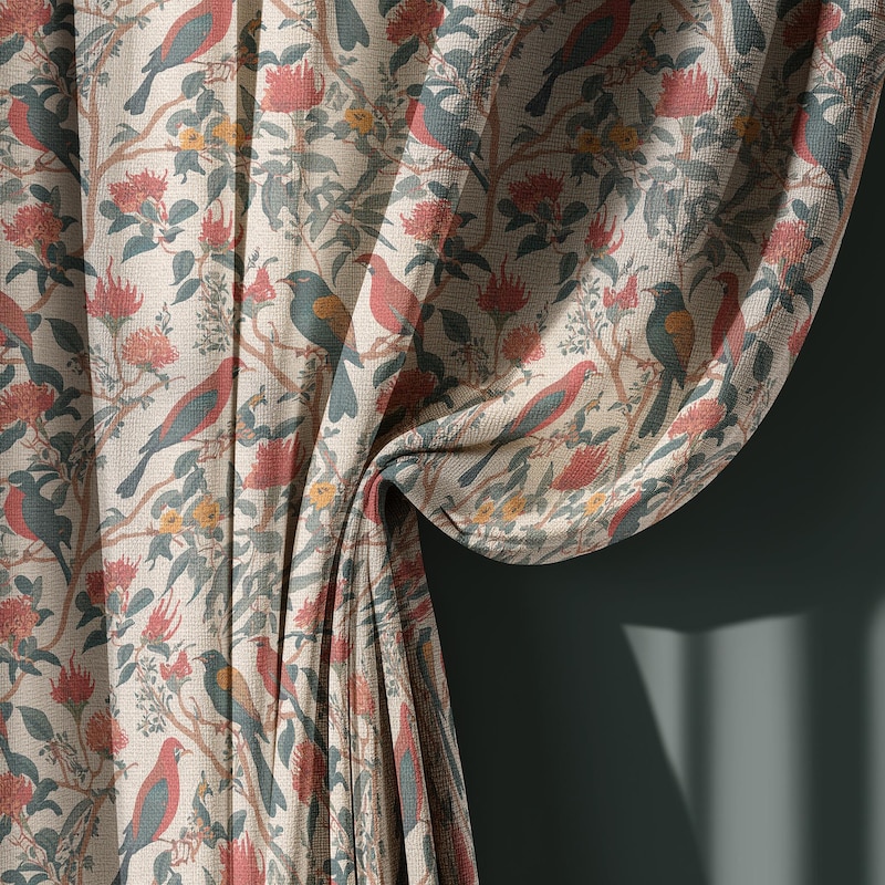 Bird Design Curtains - Etsy