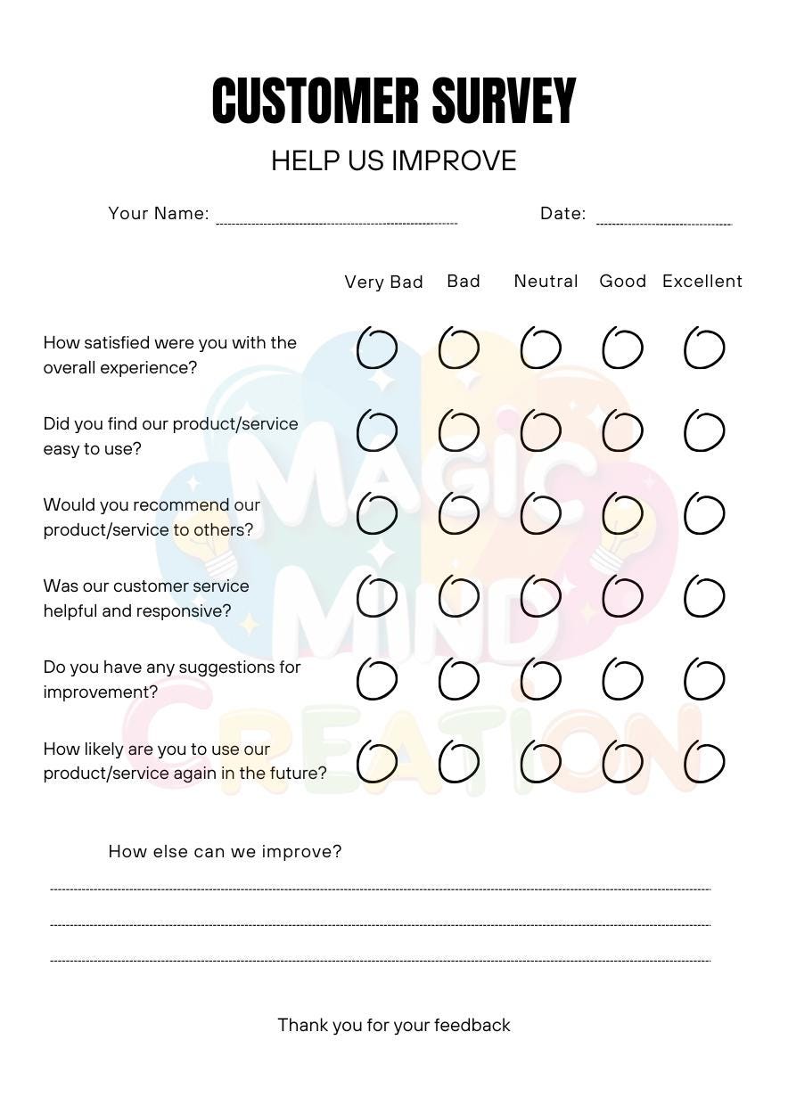 Customizable Business Form Template, Feedback, Order, QR Code ...