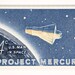 Enlarged Postage Stamp on Canvas of the Project Mercury | Etsy