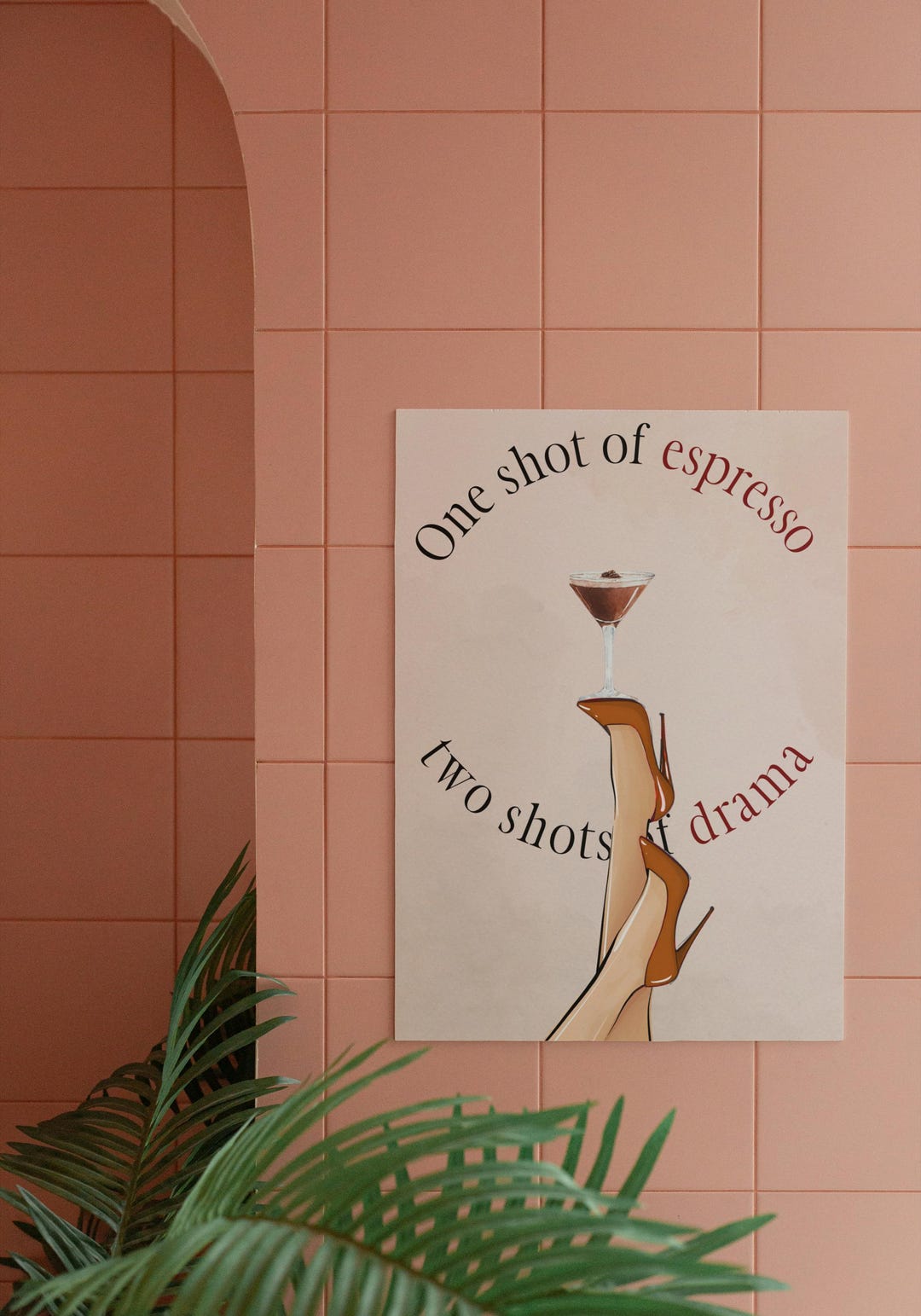 Glam Espresso Martini Poster | Printable Wall Art for Girls Room, Bar ...