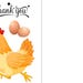 Printable Thank You Card: Hen, Eggs, Poultry (PNG File) - Etsy