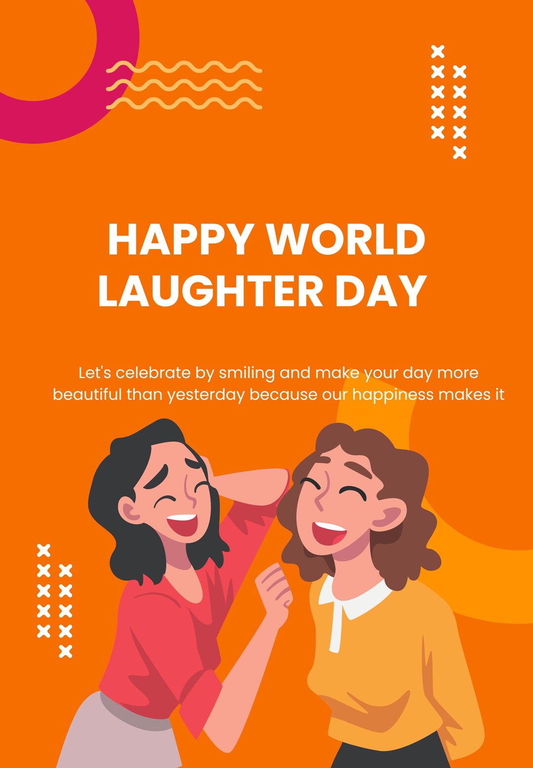 Printable World Laughter Day Card: Cheerful Celebration (PNG File) - Etsy