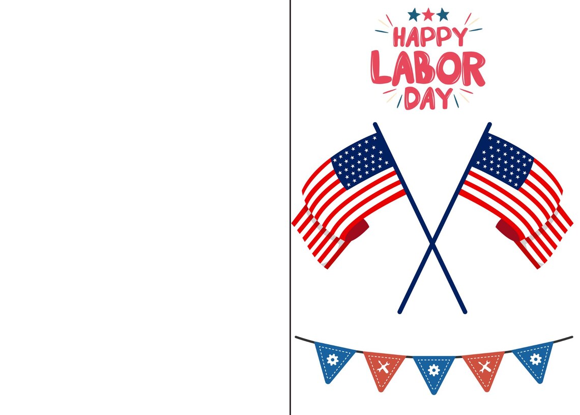 Printable Happy Labor Day Card: Celebration - Etsy