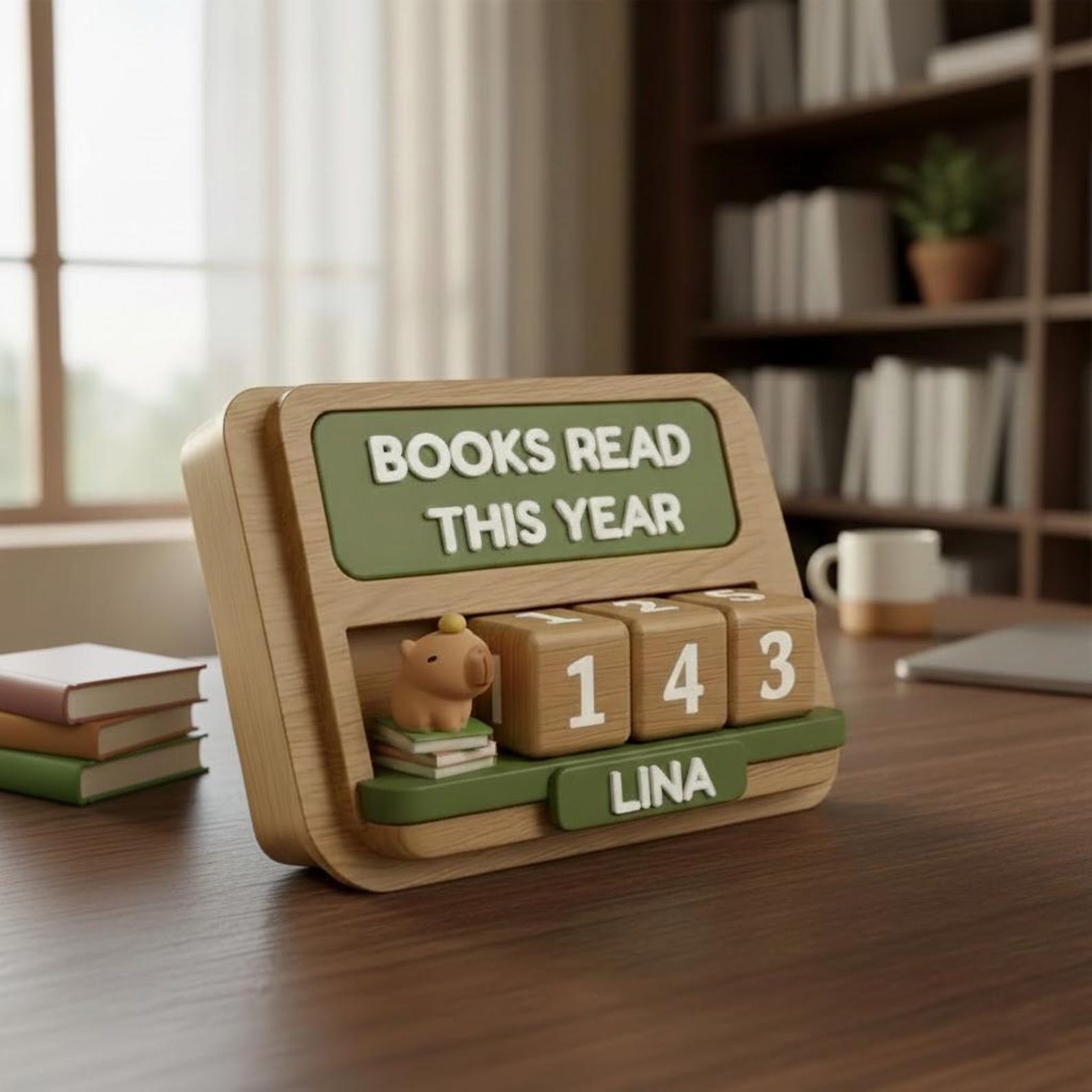 Personalized Books Read Tracker | Custom Name Option | Multilingual ...