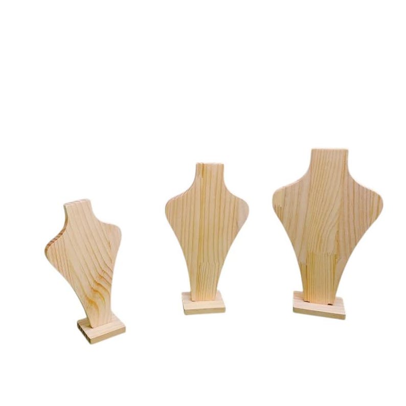 Solid Wood Necklace Display Stand – Vertical Jewelry Holder - Etsy