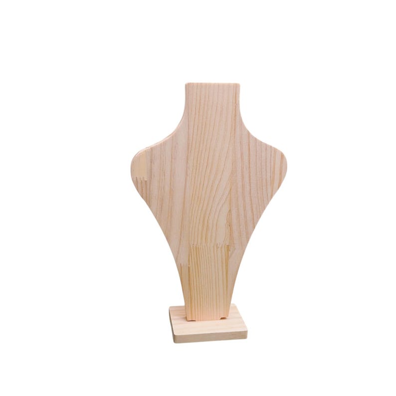 Solid Wood Necklace Display Stand – Vertical Jewelry Holder - Etsy