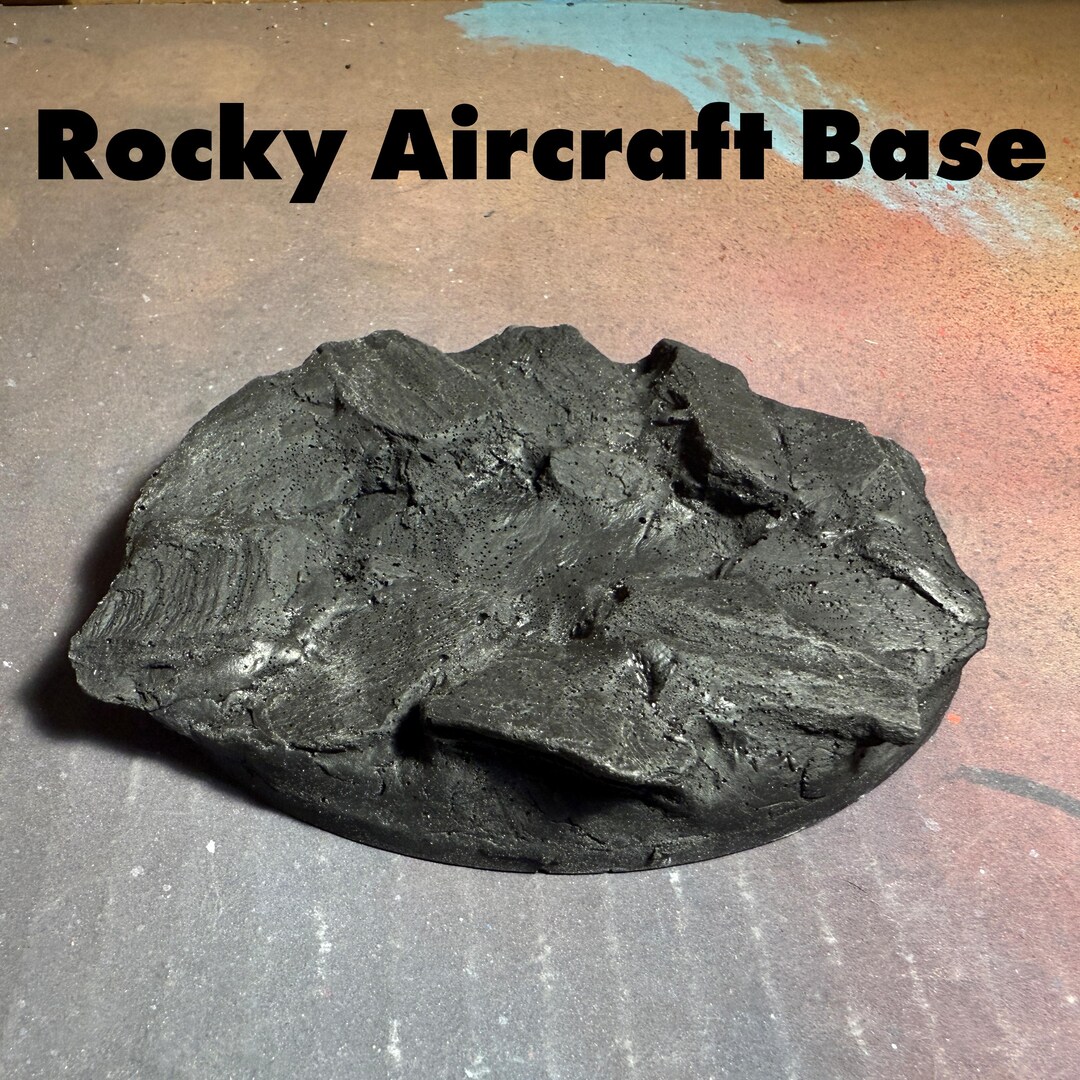 Rocky Ruins 120mm X 92mm Wargaming Aircraft Base, 40K, Warhammer, AOS ...