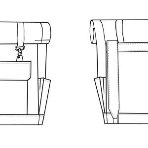 Rollup Backpack Sewing Pattern: Digital PDF Download - Etsy
