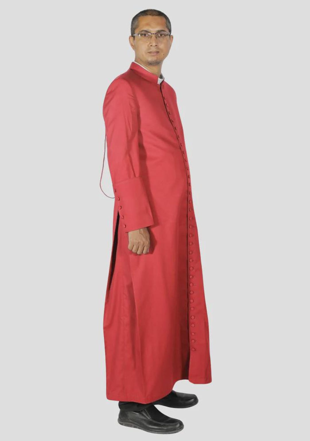 33 Button Red Cassock for Men - Etsy