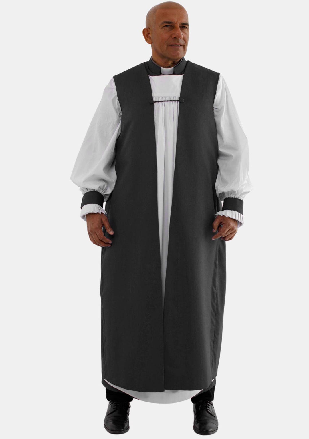 Anglican Black Clergy Chimere: Traditional Liturgical Robe With ...