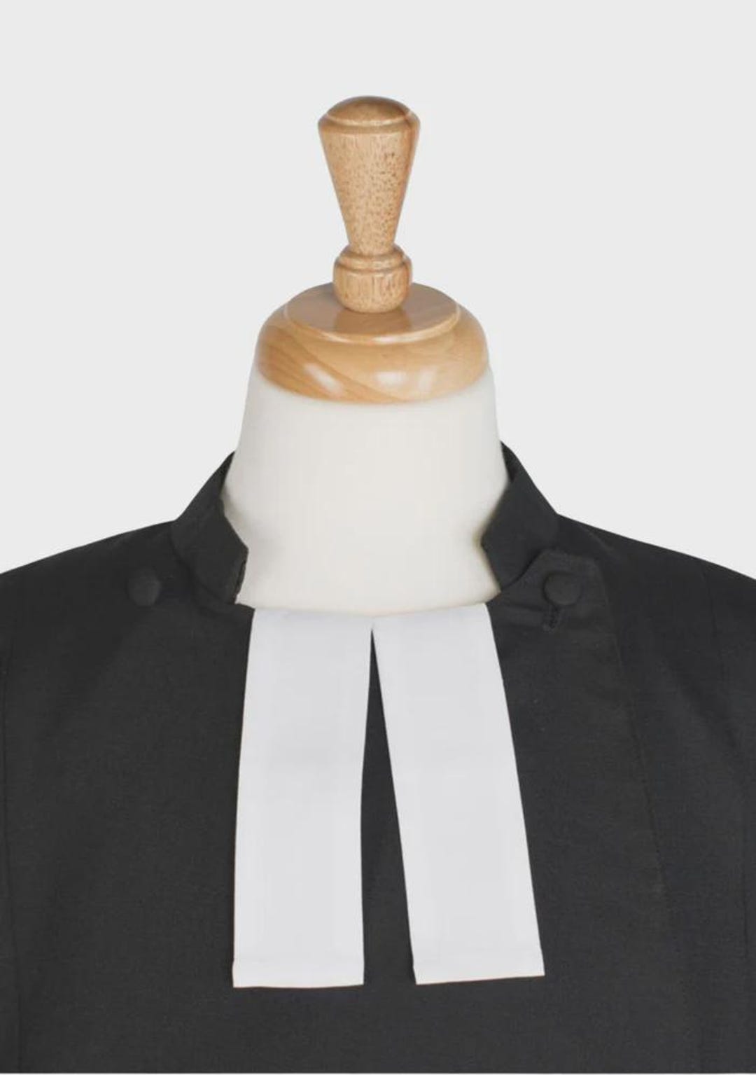 Preaching Bands Neckwear for Clergy Priests Bishops Vicars White Cotton ...
