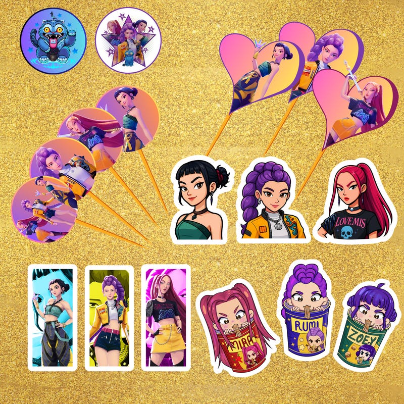 Huntrix Cake Toppers - Etsy