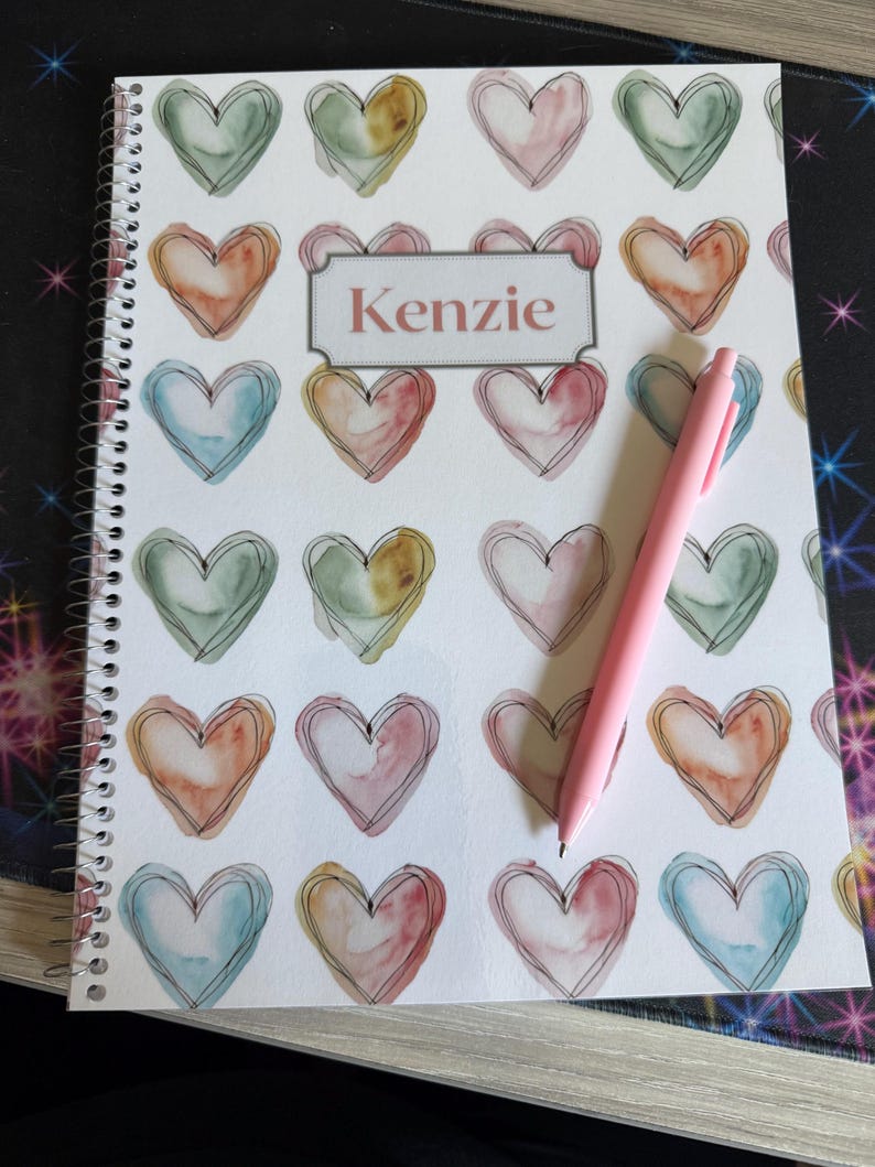 Personalized Wide-ruled Notebook: Custom School Journal - Etsy