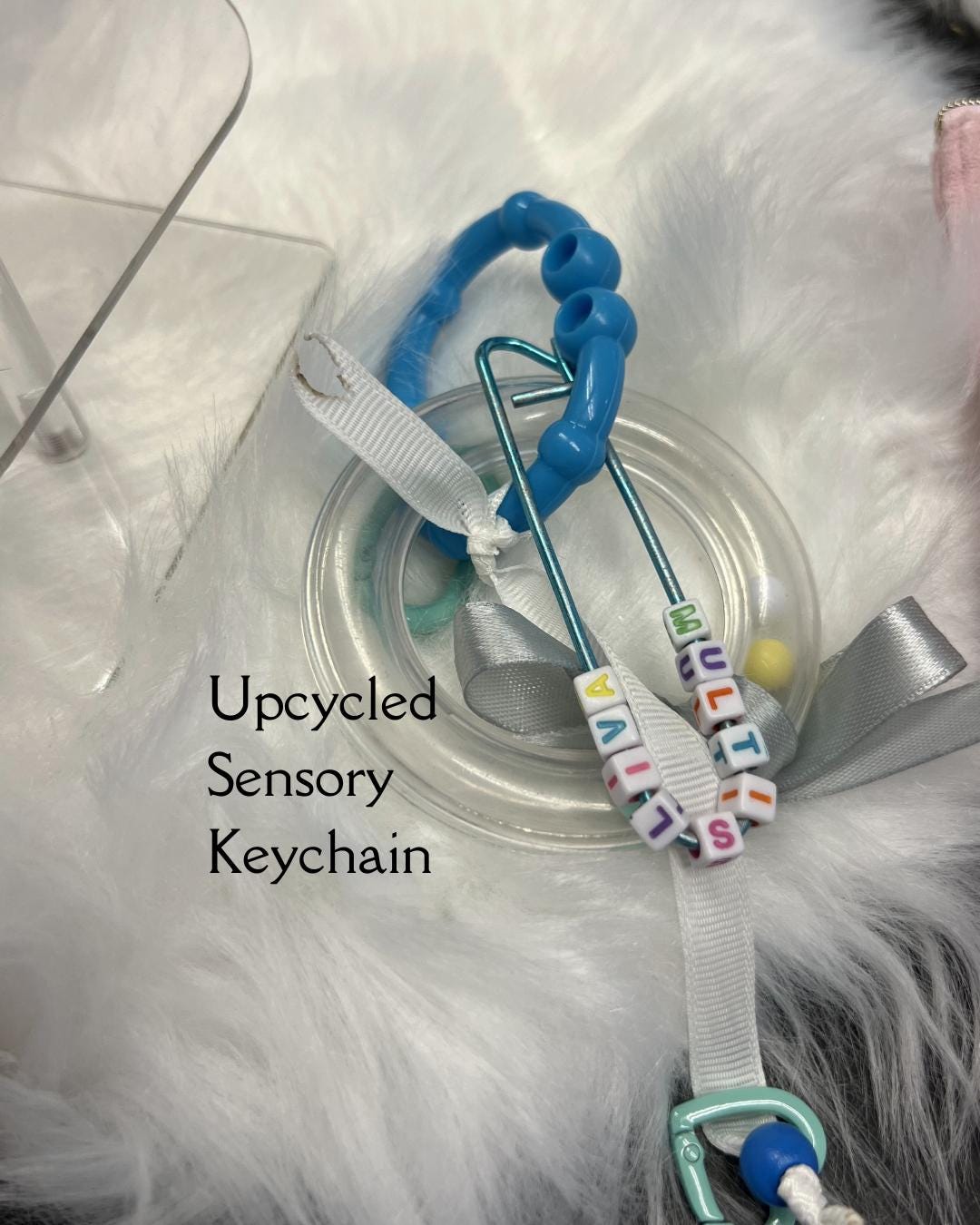 Emotional Support Keychain – ADHD Fidget Plush – Sensory Toy for Teens ...