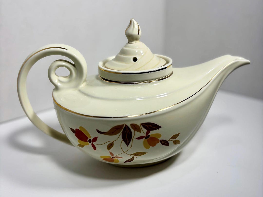 Vintage Hall Aladdin Teapot: 1940s Autumn Floral With Infuser - Etsy