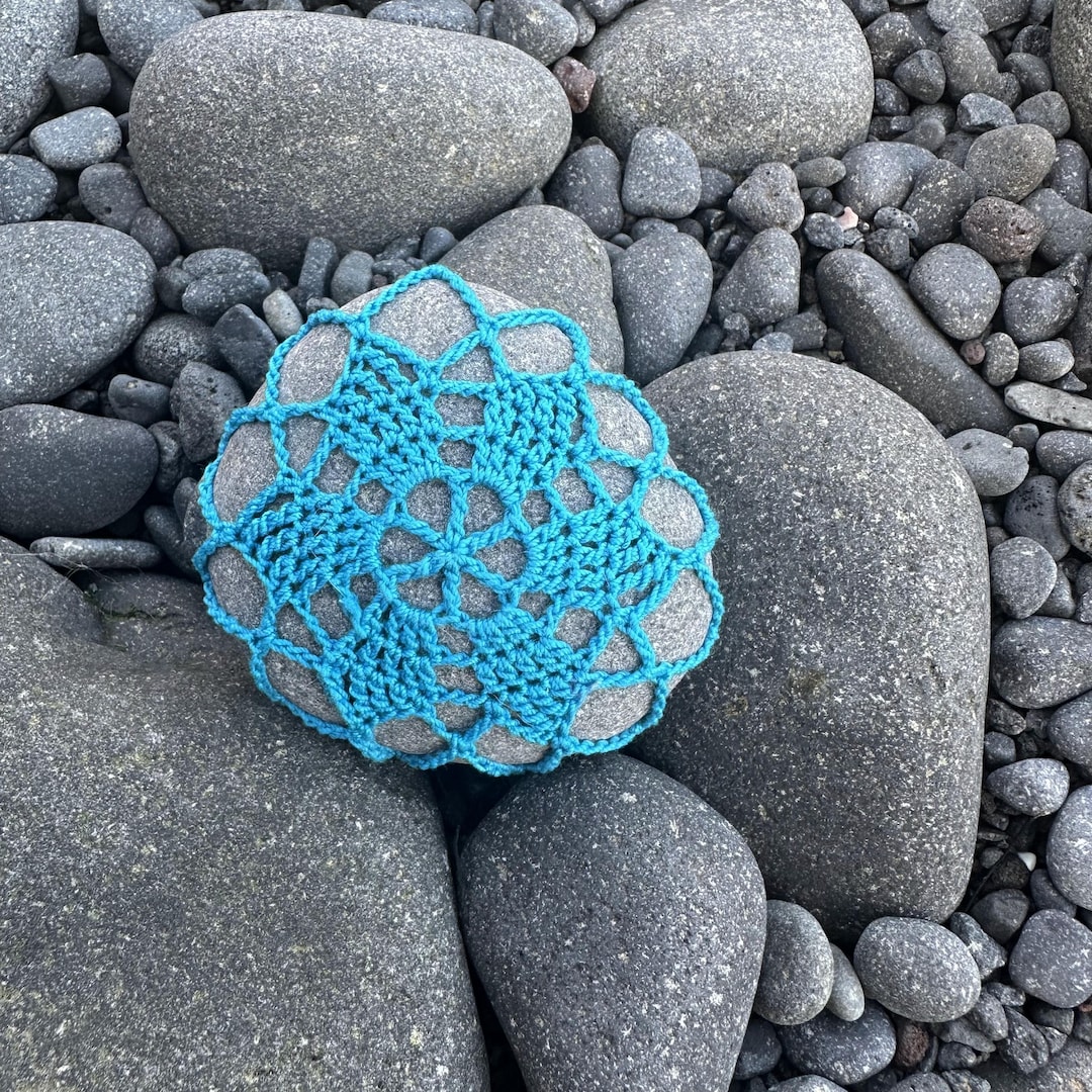 Clothed Stone #1, Crochet Stone Pattern, DIY, Lace Stone Cover Pattern ...