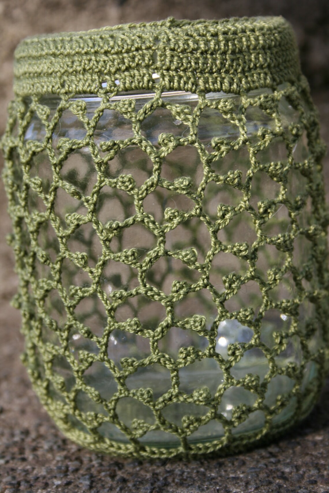 Crocheted Jar Cover - Pattern - Etsy