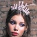 Deiopea Quartz Crown, Crystal Crown for a Whimsical Bride, Unusual ...