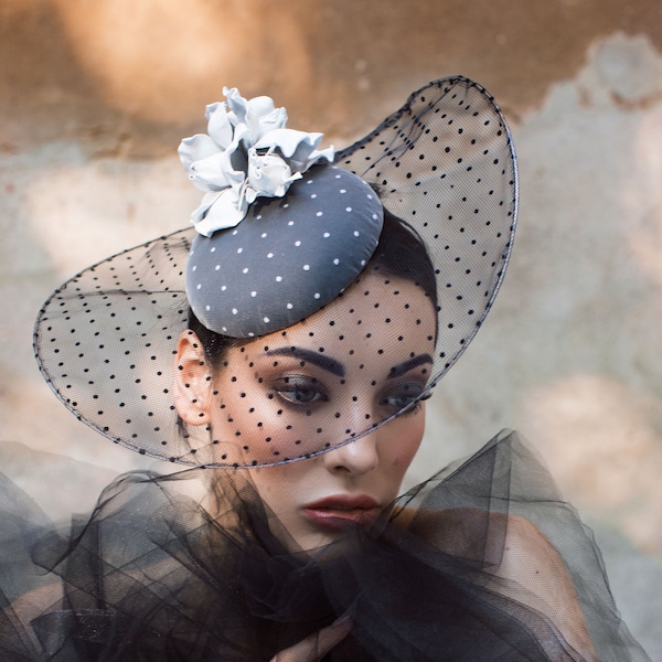 White Polka Dot Hat - Etsy