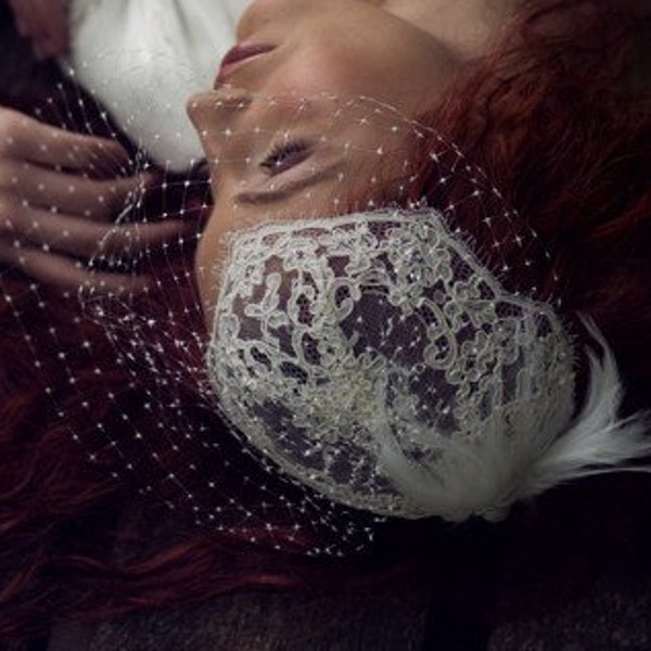 Lace Headpiece - Etsy
