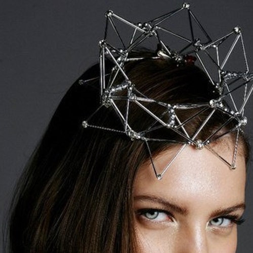 Geometric Crown Fashionable Statement Headpiece Unusual - Etsy