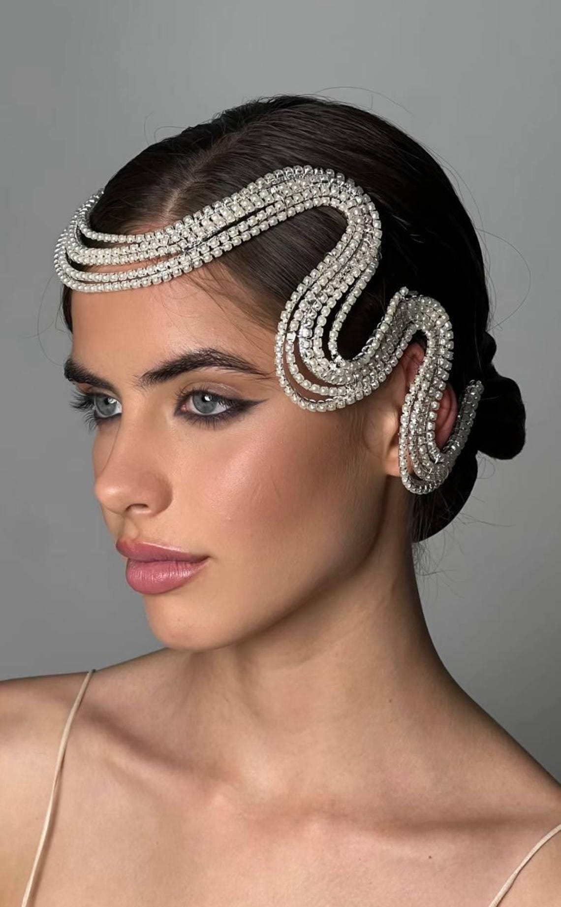 Vintage Hair Birdcage Accessory, Side Headpiece in Art Deco Style, 20s ...
