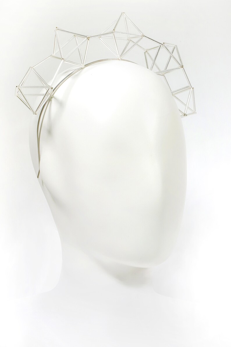 Geometric Crown Geometry Inspired Headband Fashion Crown - Etsy
