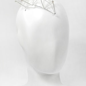 Geometric Crown, Fashionable Statement Headpiece, Unusual Chromo Hair ...