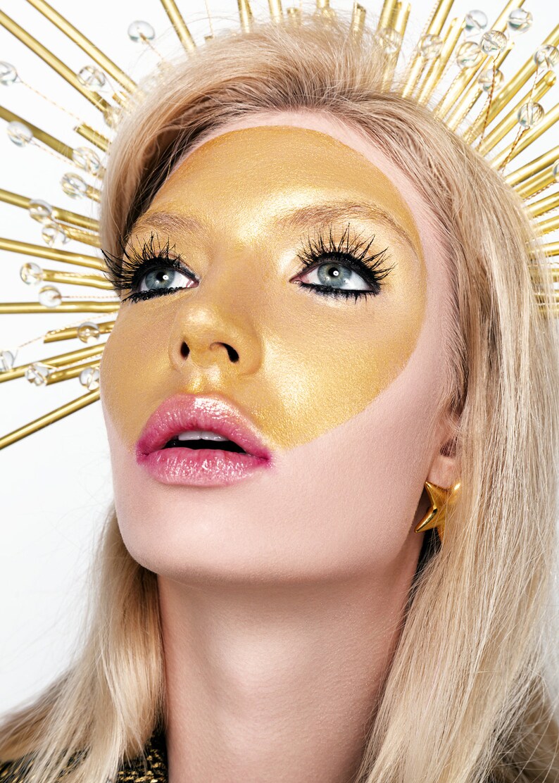 MET GALA Halo Statement Crown Heavenly Crown Sunburst | Etsy