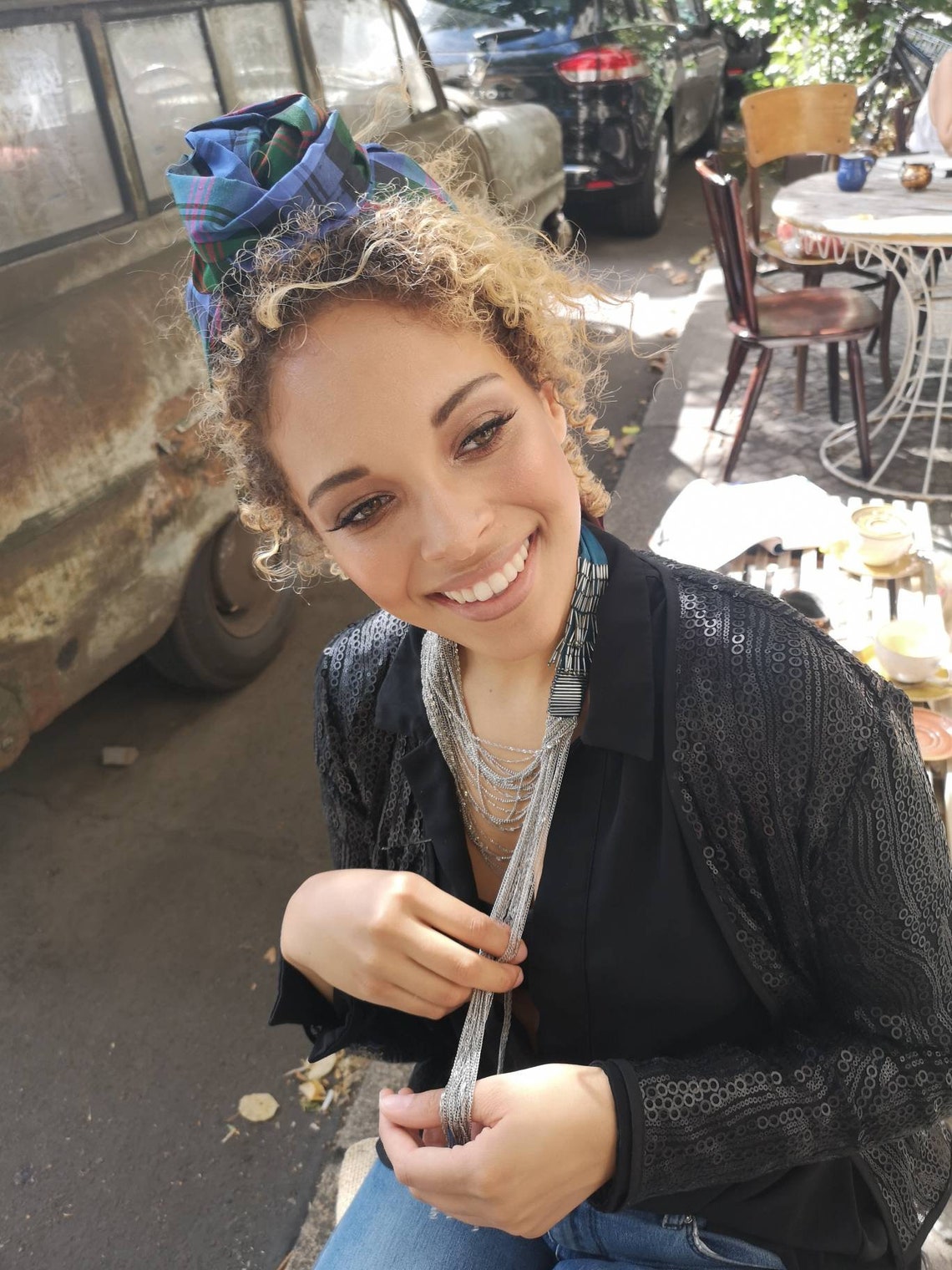 Traditional Checkered Tartan Turban Stylish Everyday - Etsy