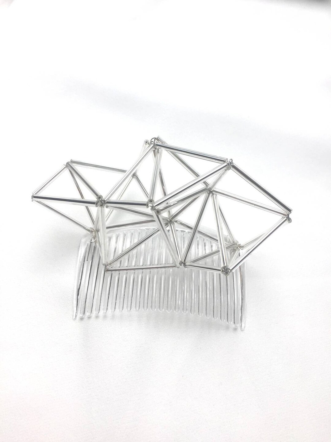 Geometric Comb, Fashionable Statement Headpiece, Unusual Chromo Hair ...