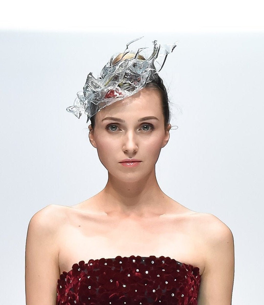 High Fashion Avant-garde Headpiece, Hat, Plexiglas Headpiece, Fashion ...