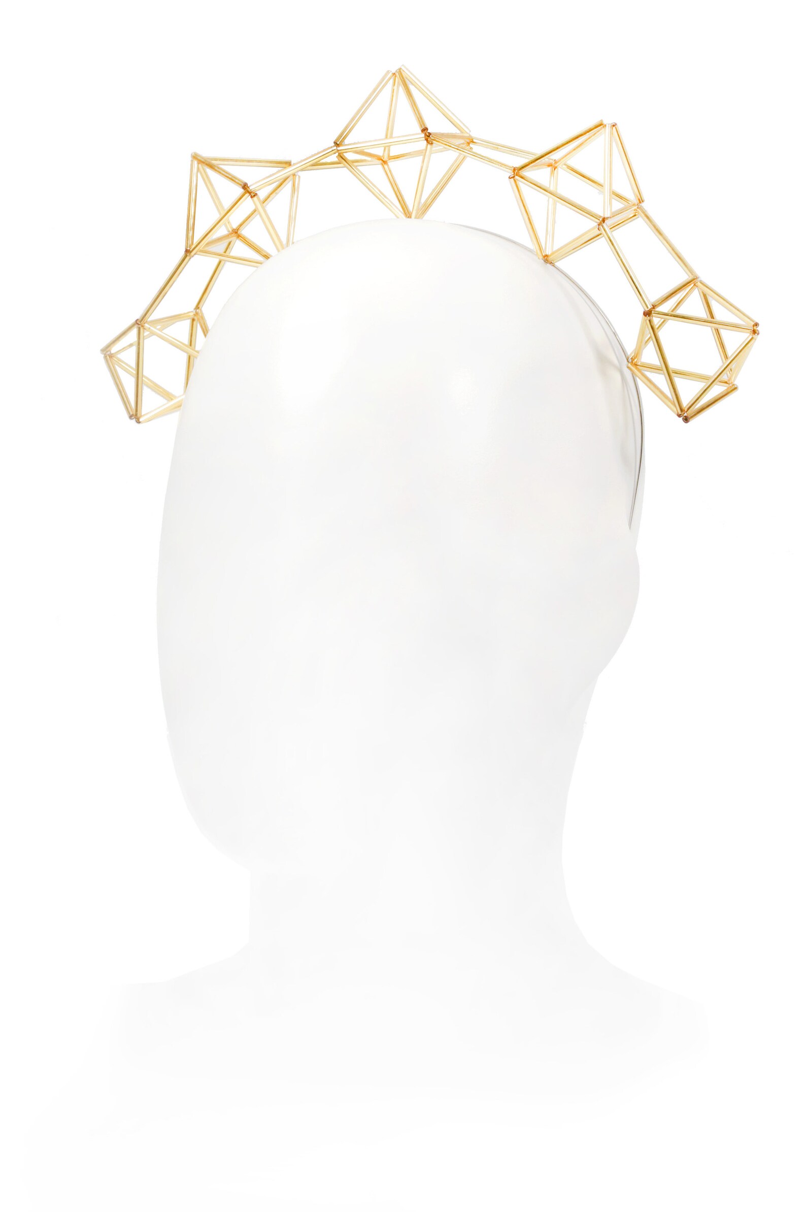 Geometric Crown, Geometry Inspired Headband, Fashion Crown, Golden ...