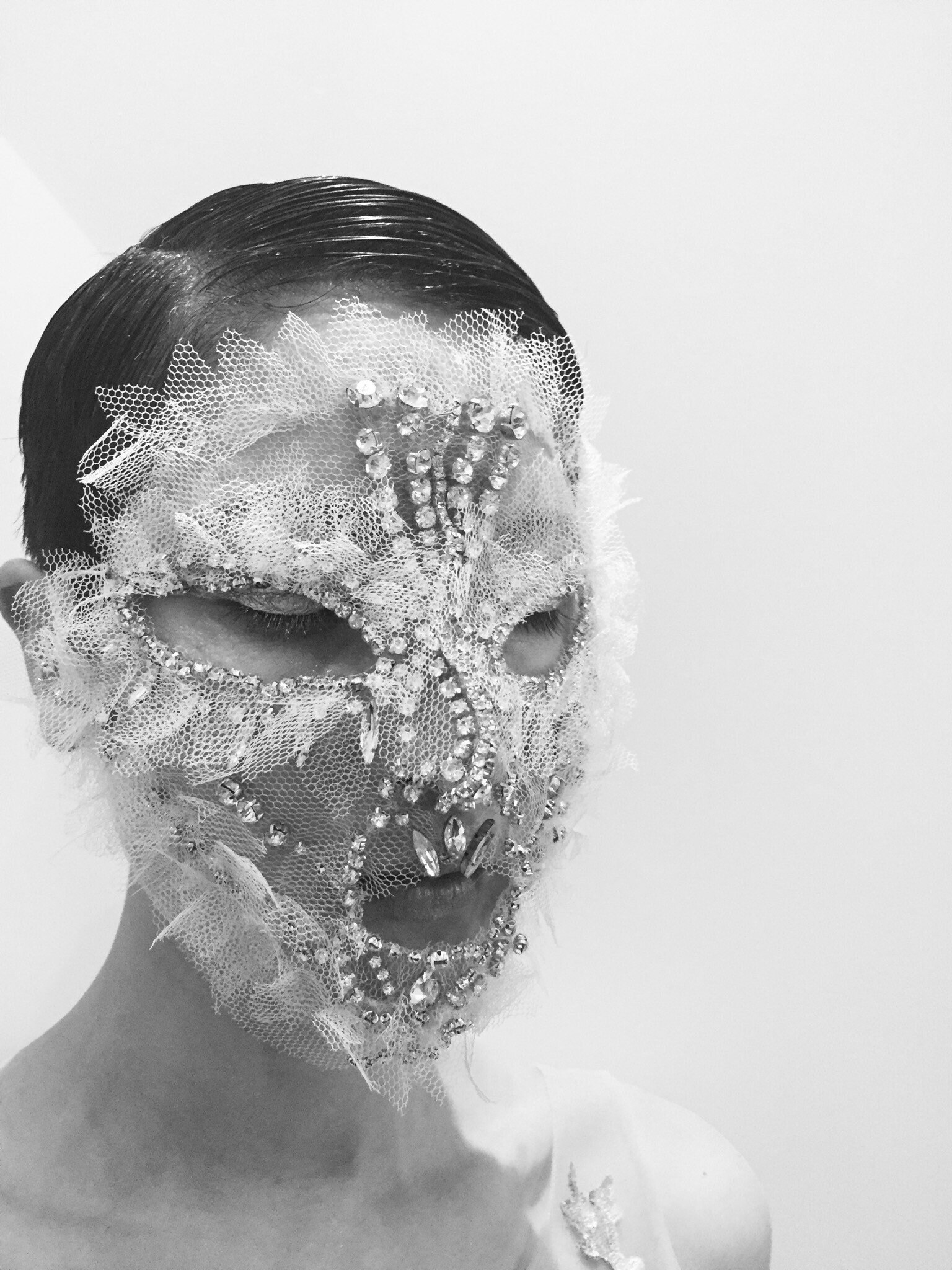 Fashion Mask Face Mask Embroideredface Covered Unusual - Etsy