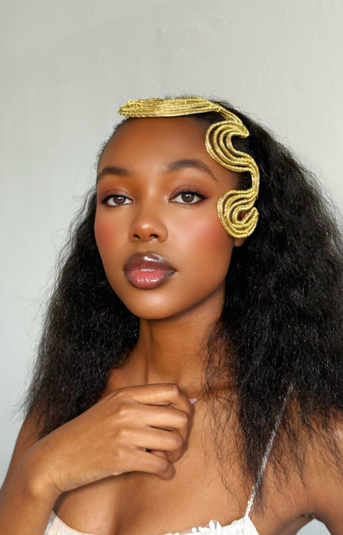Vintage Inspired 20's Wave Style Accessory, Side Headpiece in Art Deco ...