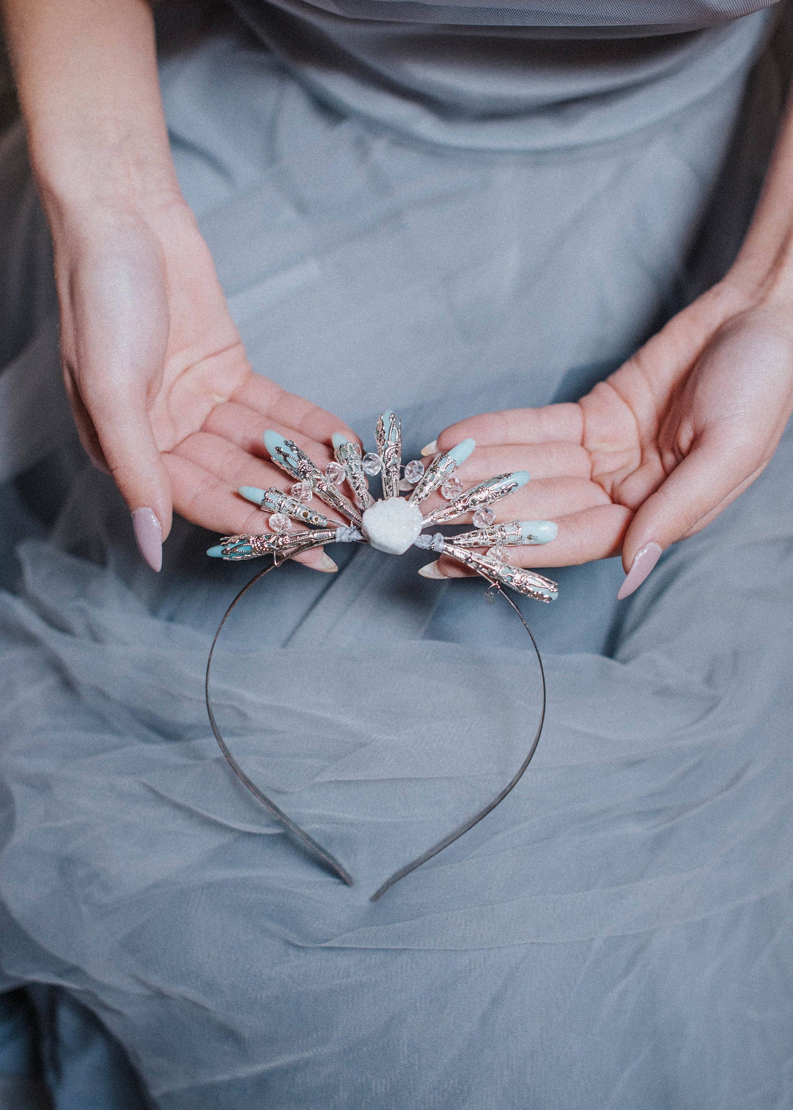 TALISA Turquoise Quartz Crown Crystal Crown for Whimsical | Etsy