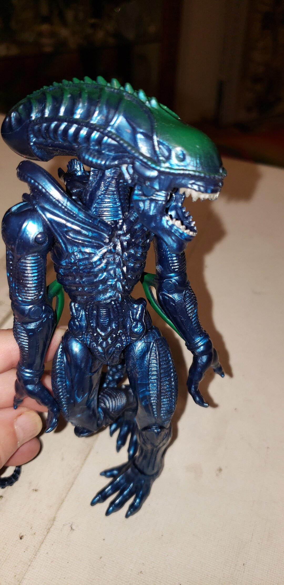 Blue Plastic Alien Figurine Excellent Condition - Etsy