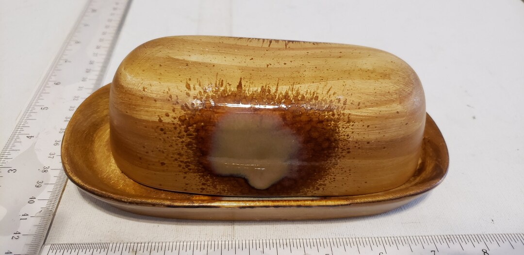 Vintage Sango Splash Butter Dish Excellent Condition - Etsy