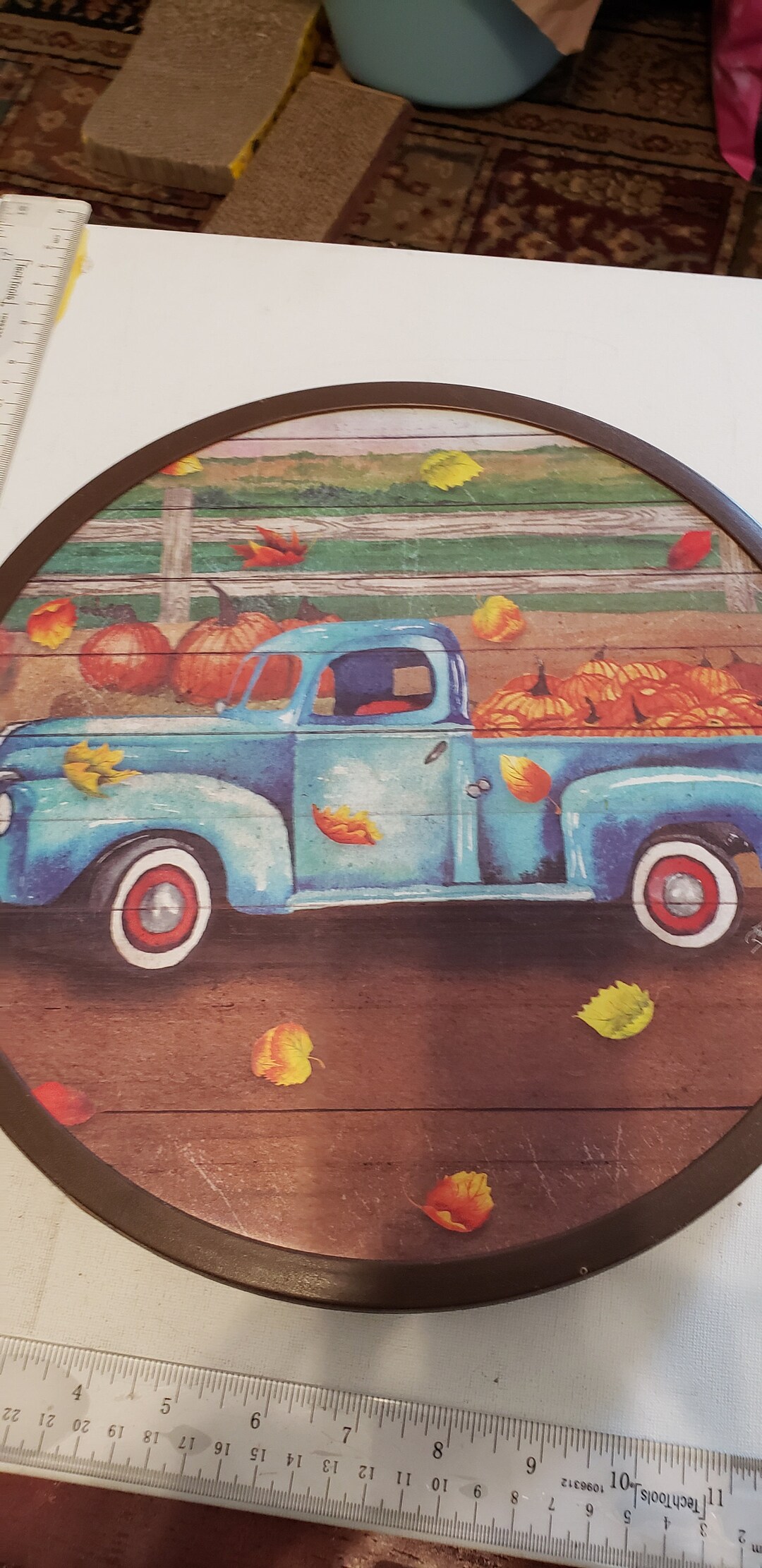 Fall Themed Lazy Susan Truck Pumpkins Farm Excellent Condition - Etsy