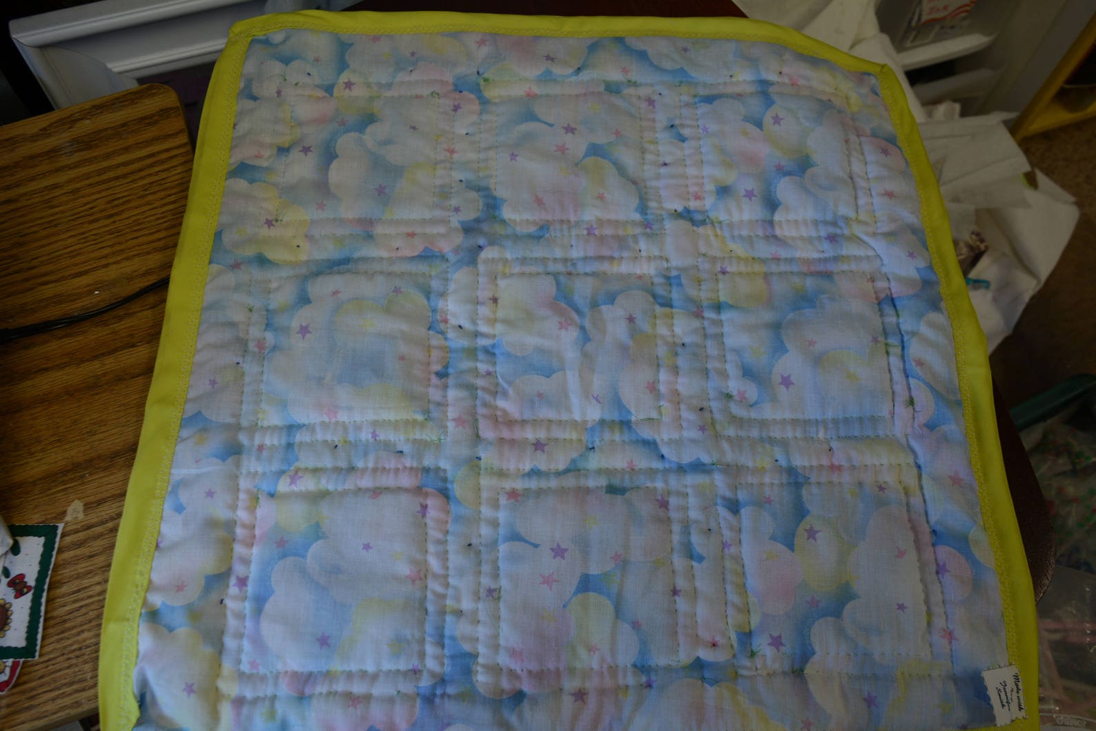 Doll Quilt Panel With Squares of Children Patchwork Edging - Etsy