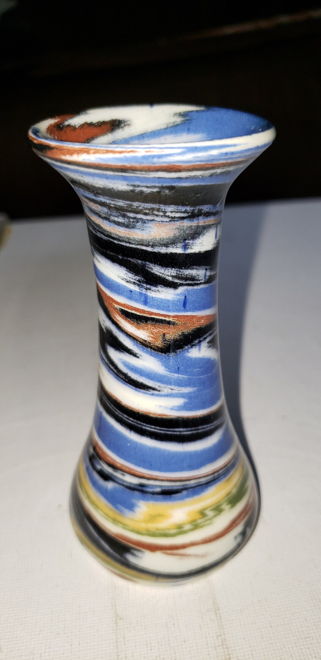 Vintage Bud Vase Swirled Design Desert Sands Pottery Excellent ...