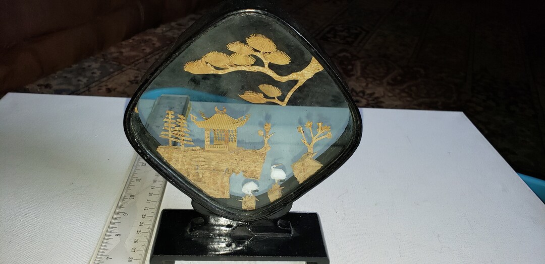Hand Made Cork Art Japan Good Condition - Etsy