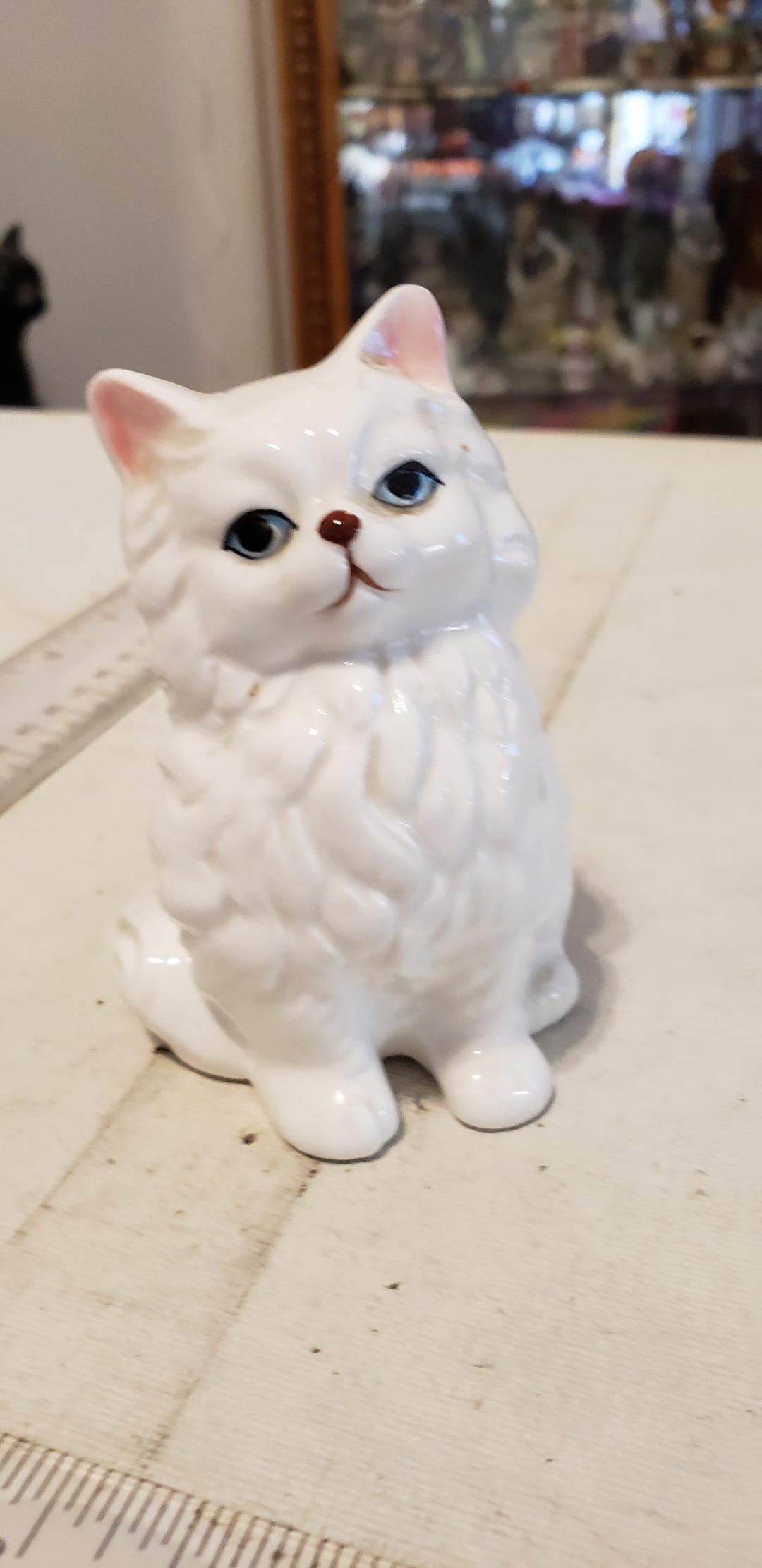Bone China White Cat Figurine Excellent Condition - Etsy