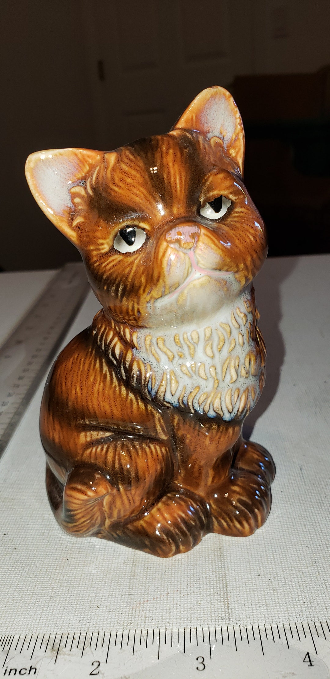 Vintage Benzel's Pretzels Forest Cat Ceramic Excellent Condition - Etsy