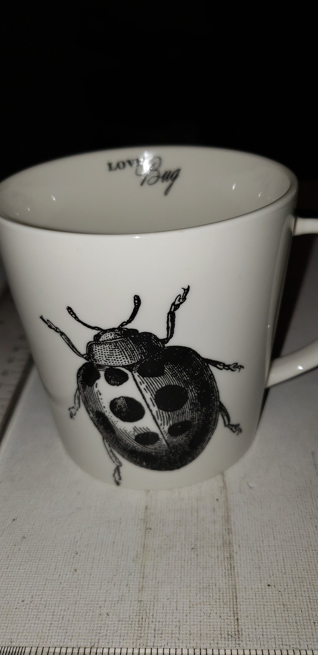 Ceramic Love Bug Lady Bug Coffee Mug Original Box Excellent Condition ...
