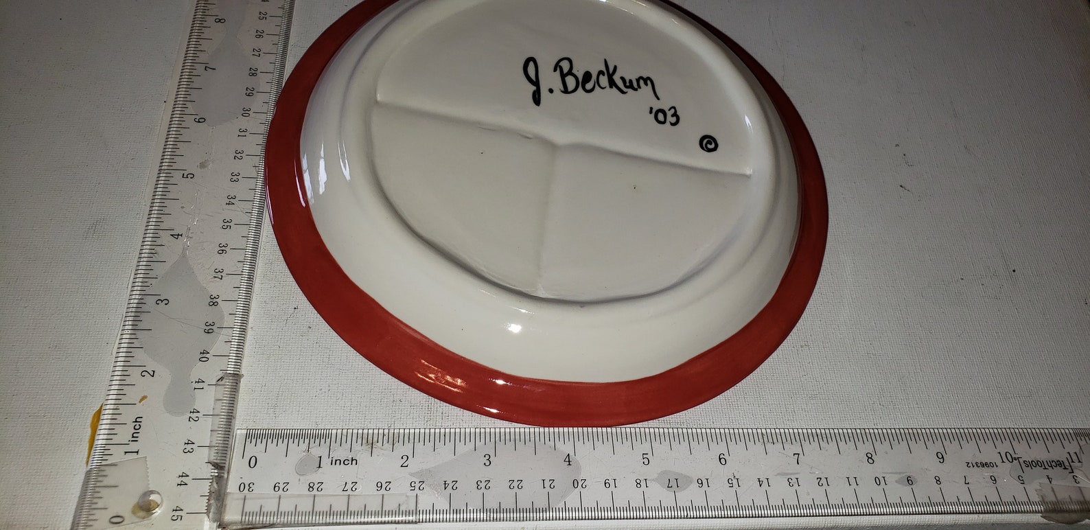 Child Plate Hand Painted Trains Chip on Edge Good Condition Signed - Etsy