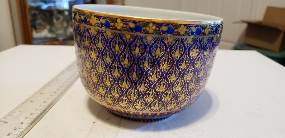 Beautiful Ceramic Asian Inspired Bowl Excellent Condition - Etsy