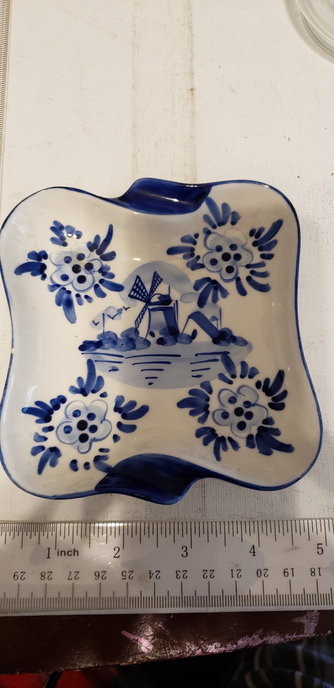 Vintage Delft Ash Tray Good Condition Flea Bite on Edge - Etsy